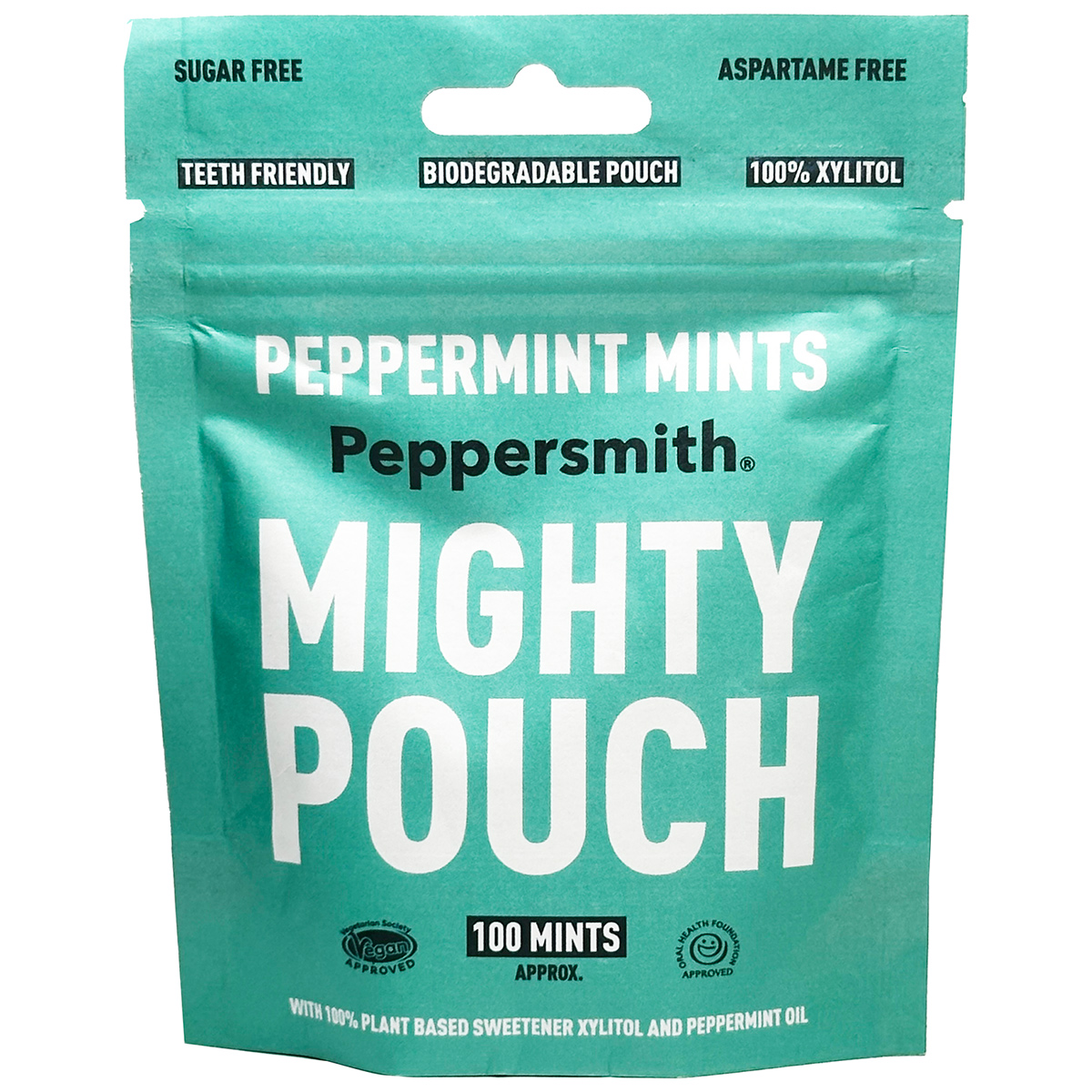 Peppersmith English Peppermint Sugar Free Mints Mighty Pouch 60g ...