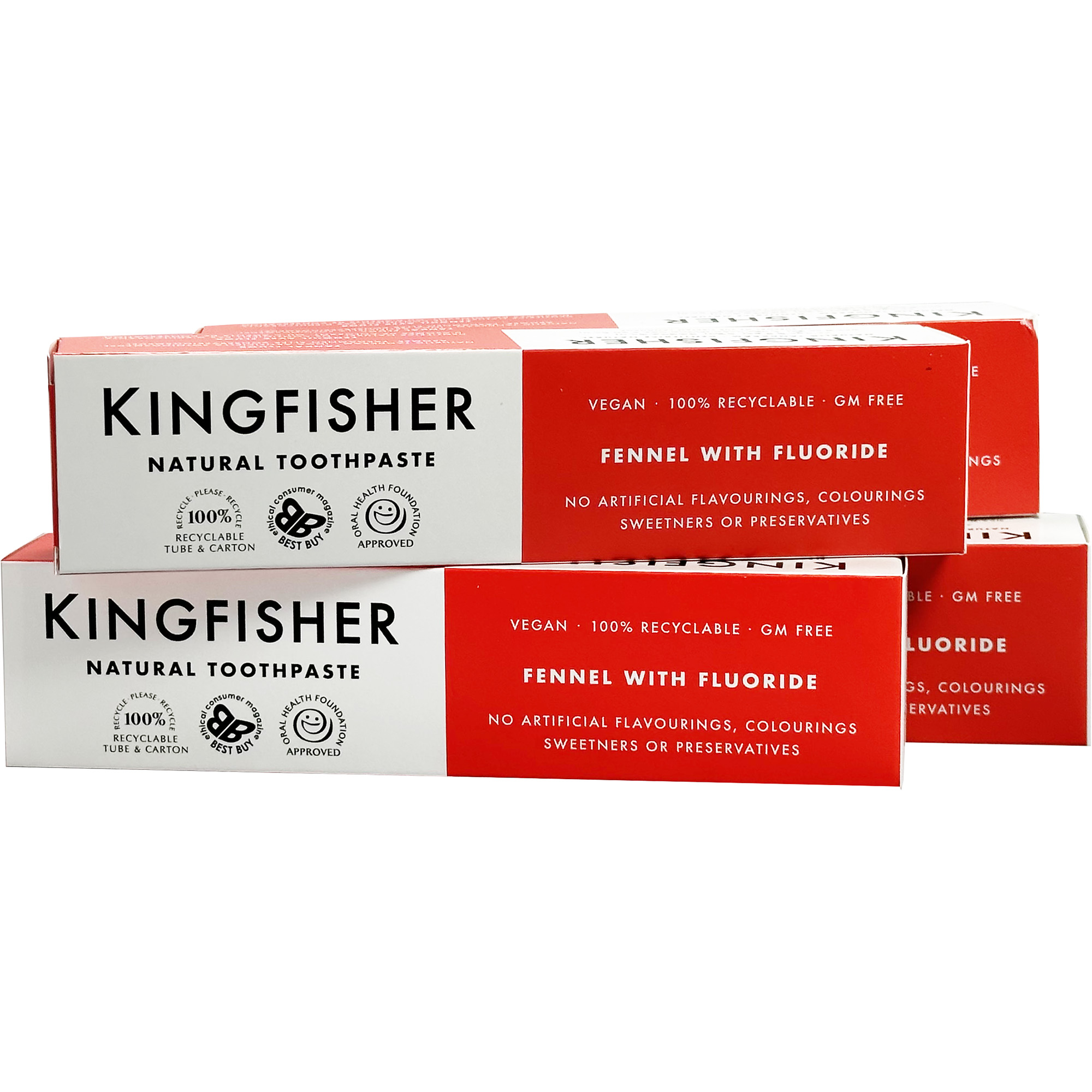 Kingfisher Fennel Toothpaste With Fluoride 100ml (Pack of 4 ...