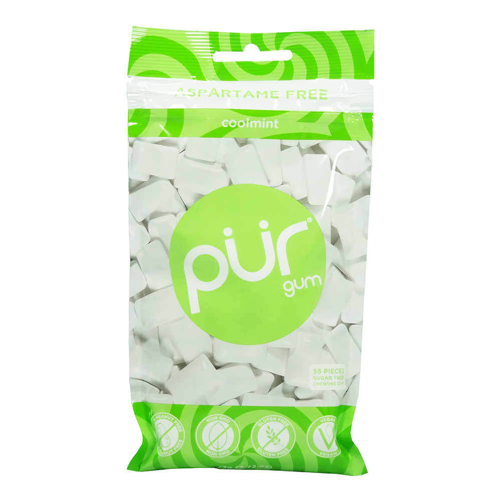 Pur Gum Coolmint Chewing Gums 77g - mOrganics Beauty