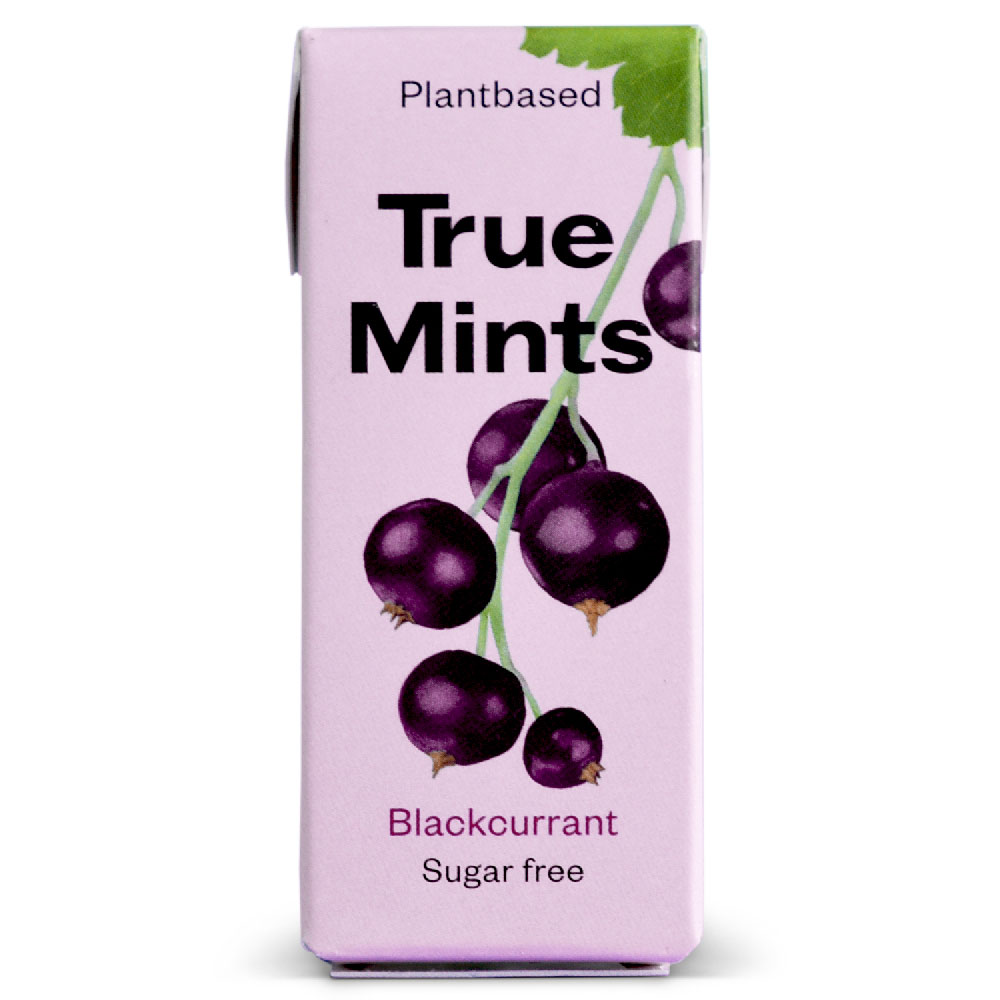 True Mints Plantbased Sugar Free Mints Blackcurrant 13g - mOrganics Beauty